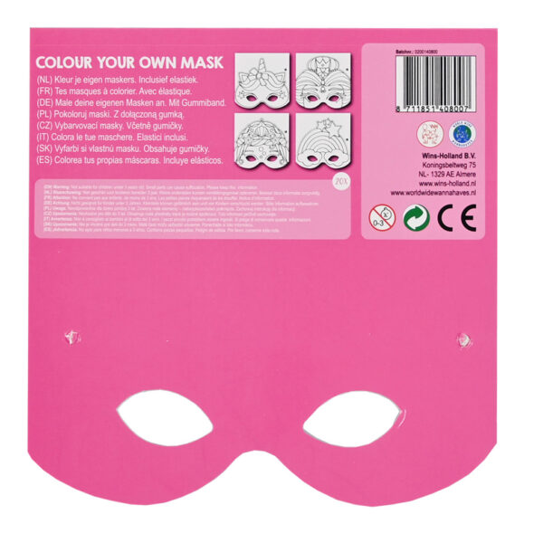 Eenhoorn Masker - 'Kleur en Maak je Eigen Masker | KleurenKnutselen