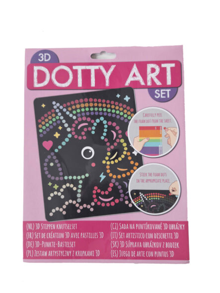 3D Dotty Art set - Eenhoorn | KleurenKnutselen