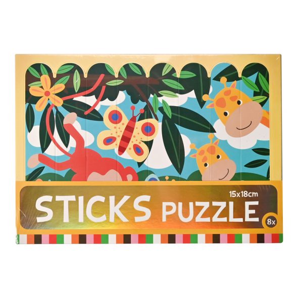 Stick puzzel Jungle | KleurenKnutselen