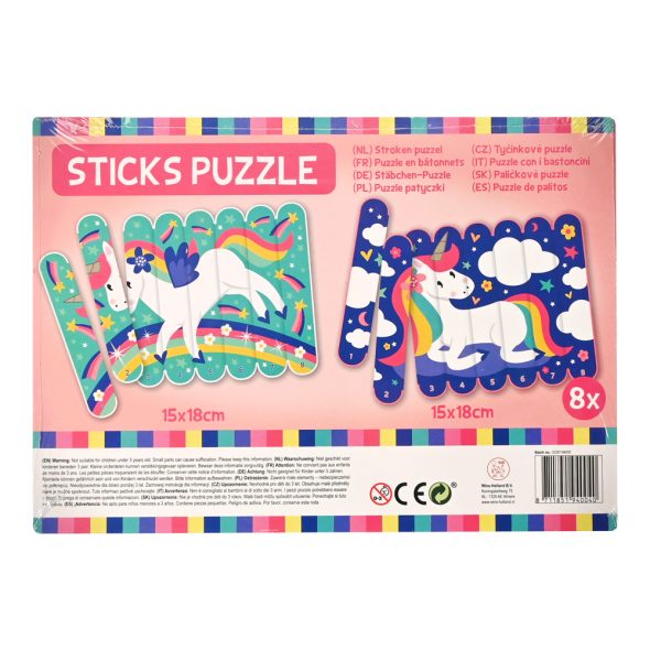 Stick puzzel Unicorn | KleurenKnutselen