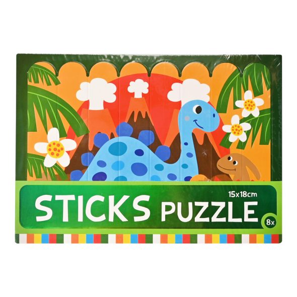 Stick puzzel Dino | KleurenKnutselen