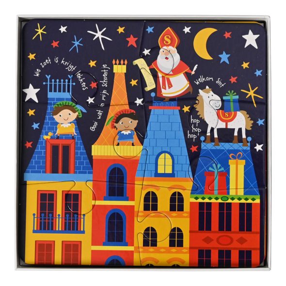 4 in 1 puzzel Sinterklaas | KleurenKnutselen