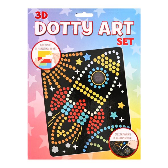 3D Dotty art Raket | KleurenKnutselen