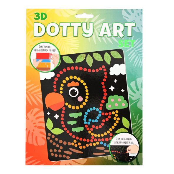 3D Dotty art Papegaai | KleurenKnutselen