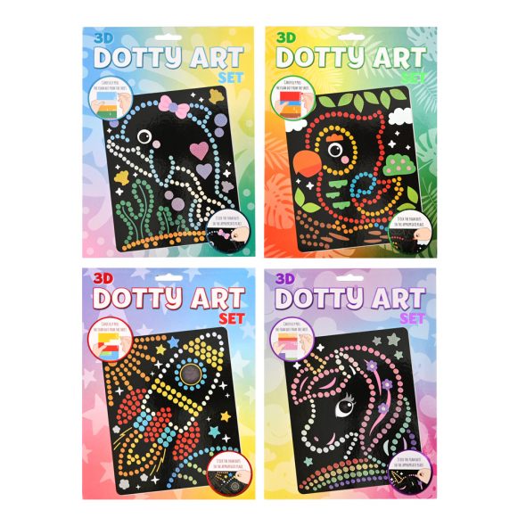 3D Dotty art Papegaai | KleurenKnutselen